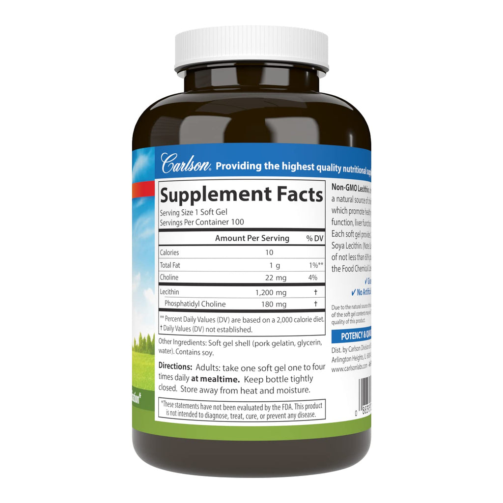 1200 mg lecithin for heart support