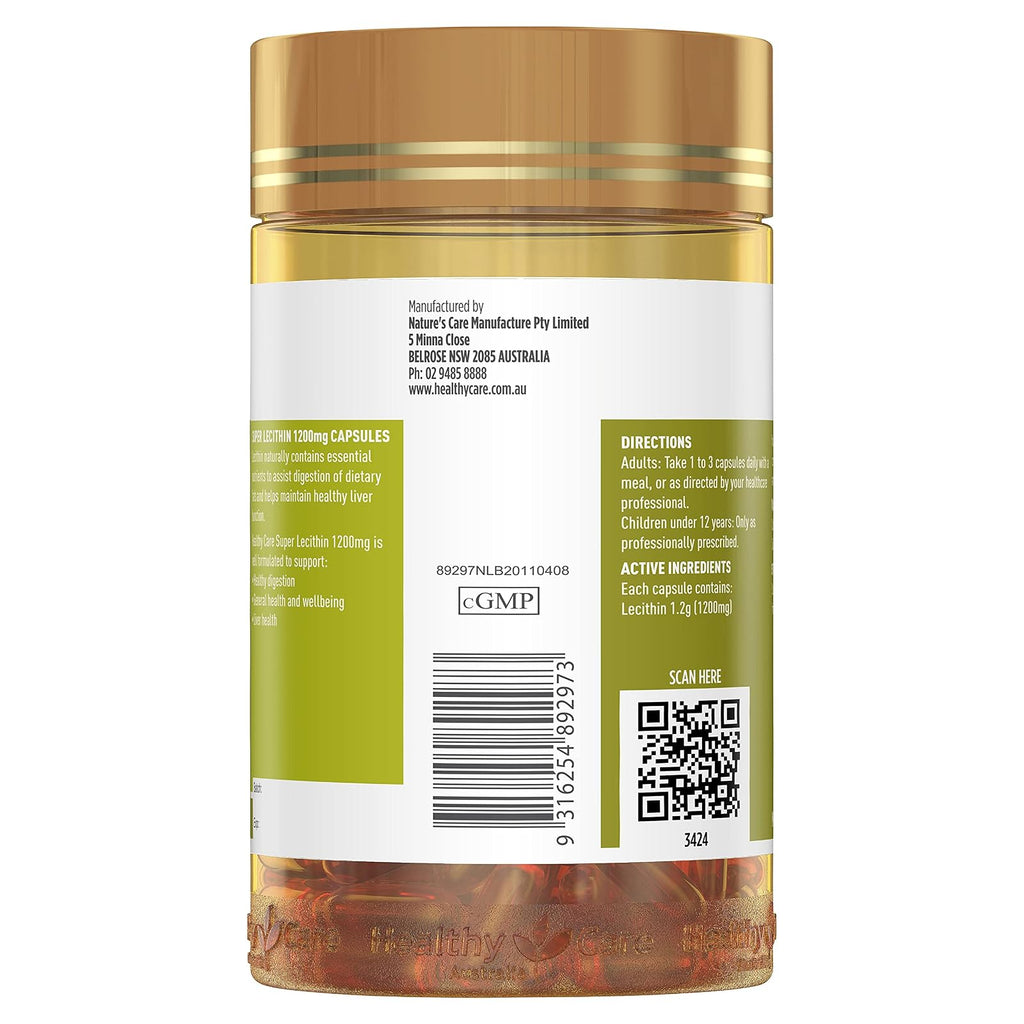 1200 mg lecithin for improved health