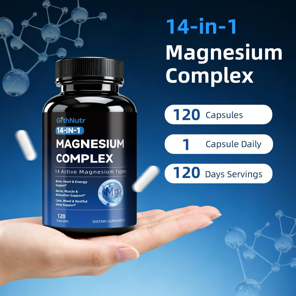 1200 mg magnesium for daily wellness