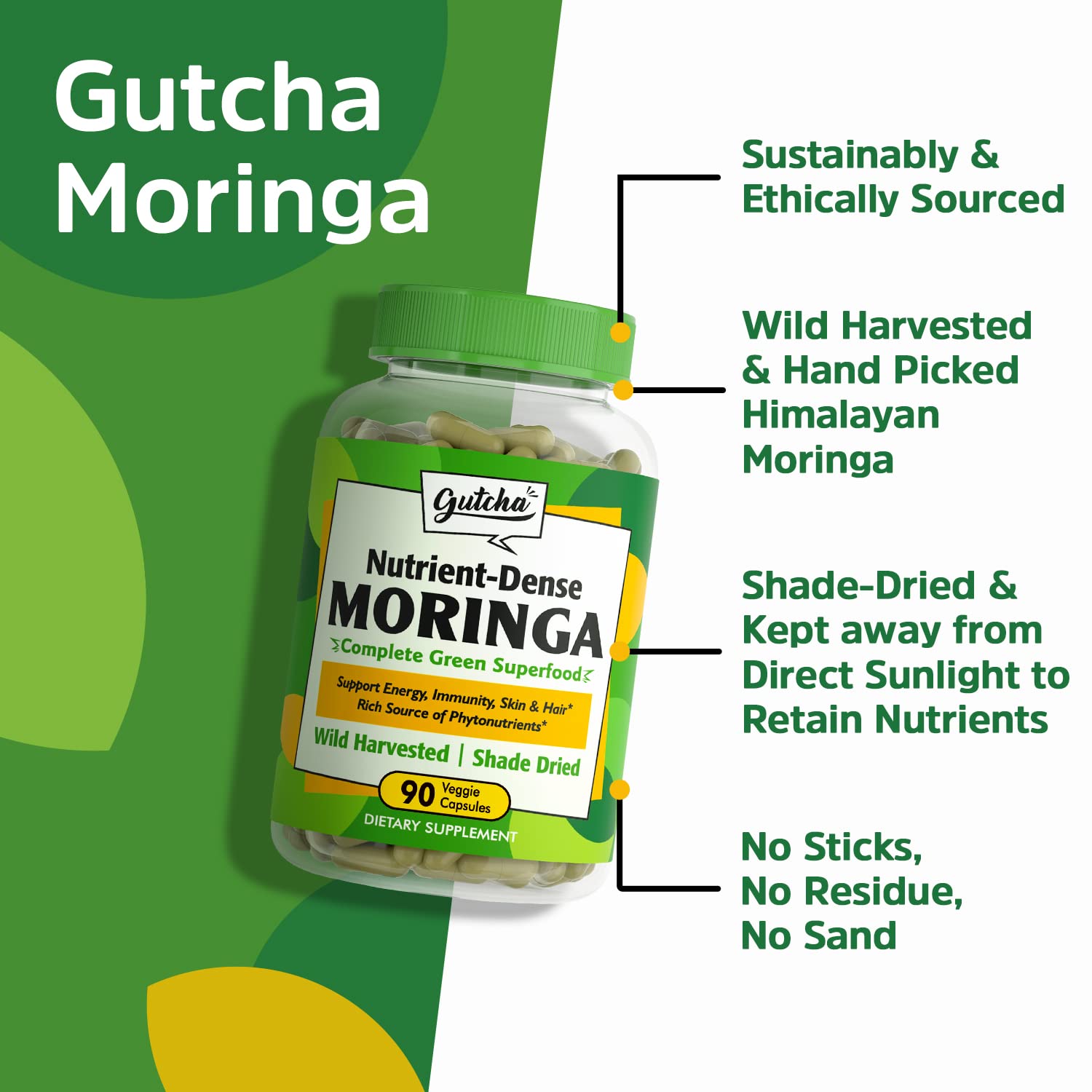 1200 mg moringa for enhanced nutrition