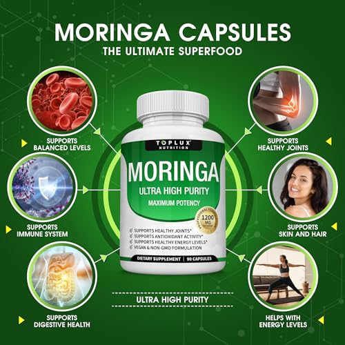 1200 mg moringa supplement benefits