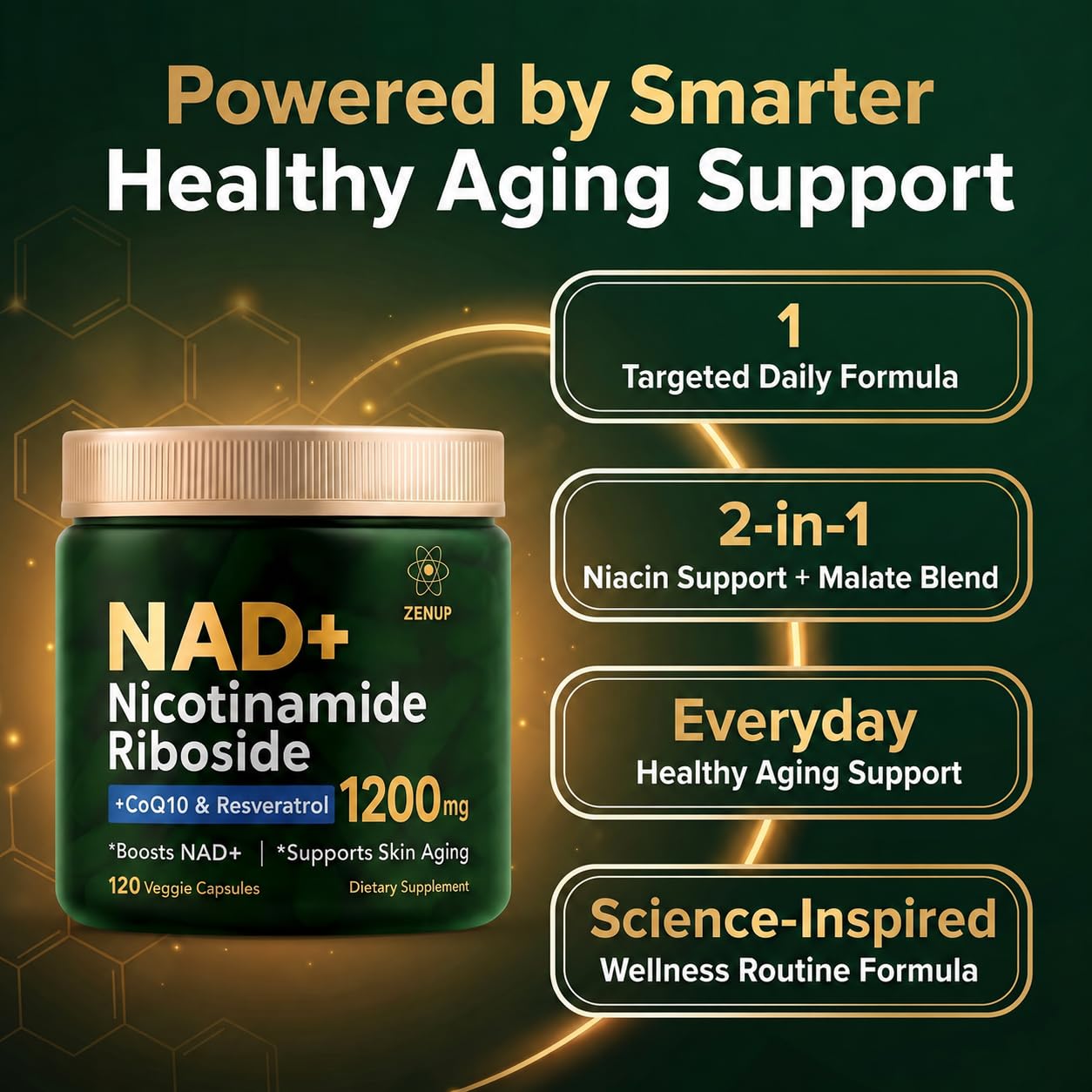 1200 mg NAD supplement benefits