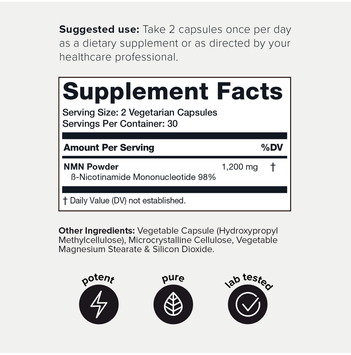 1200 mg NMN capsules for vitality