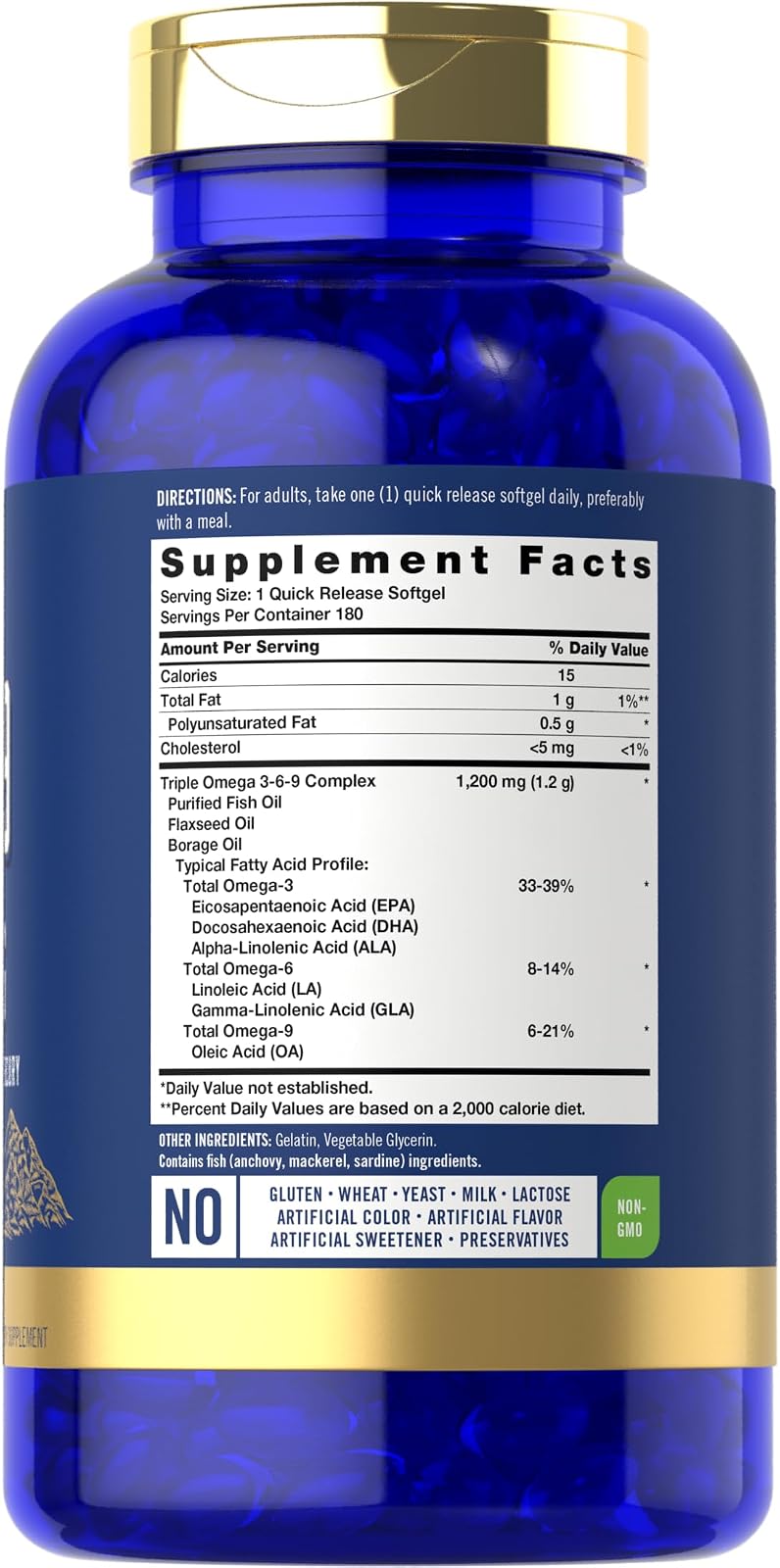1200 mg Omega 3-6-9 supplement