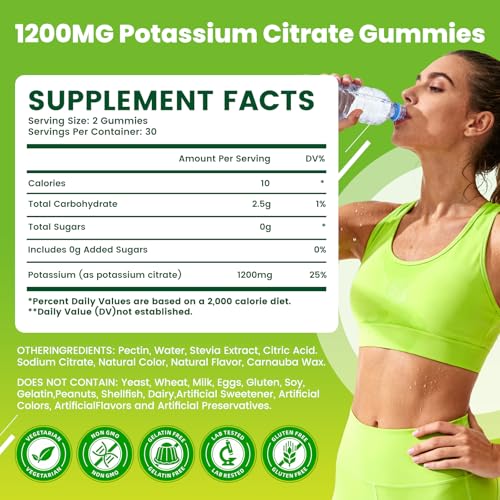 1200 mg potassium citrate supplement