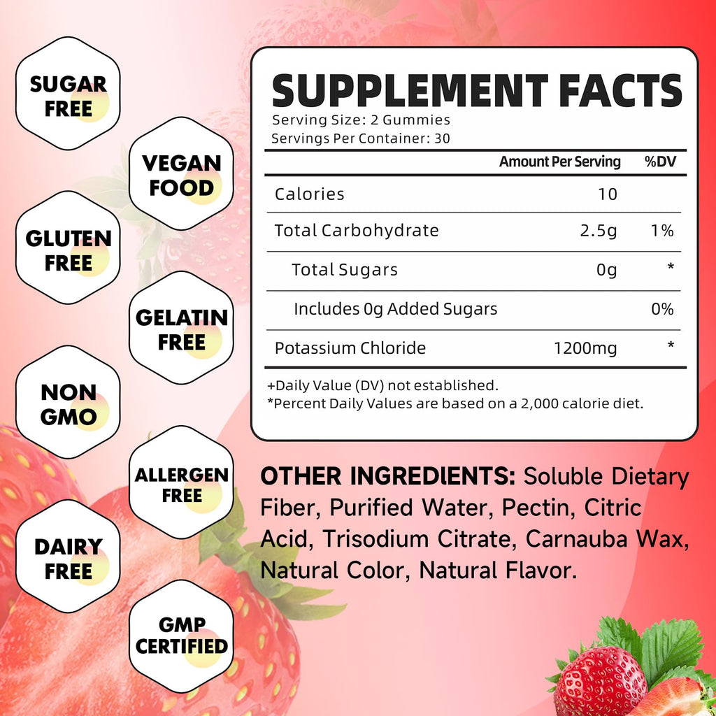 1200 mg potassium gummies for hydration