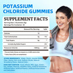 1200 mg potassium supplement gummies