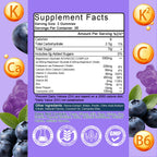 1200 mg potassium supplement gummies
