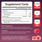 1200 mg potassium supplement gummies