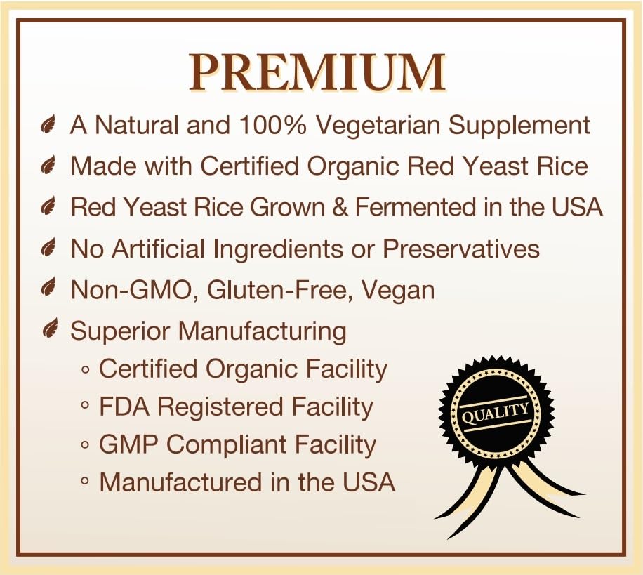 1200 mg red yeast rice benefits
