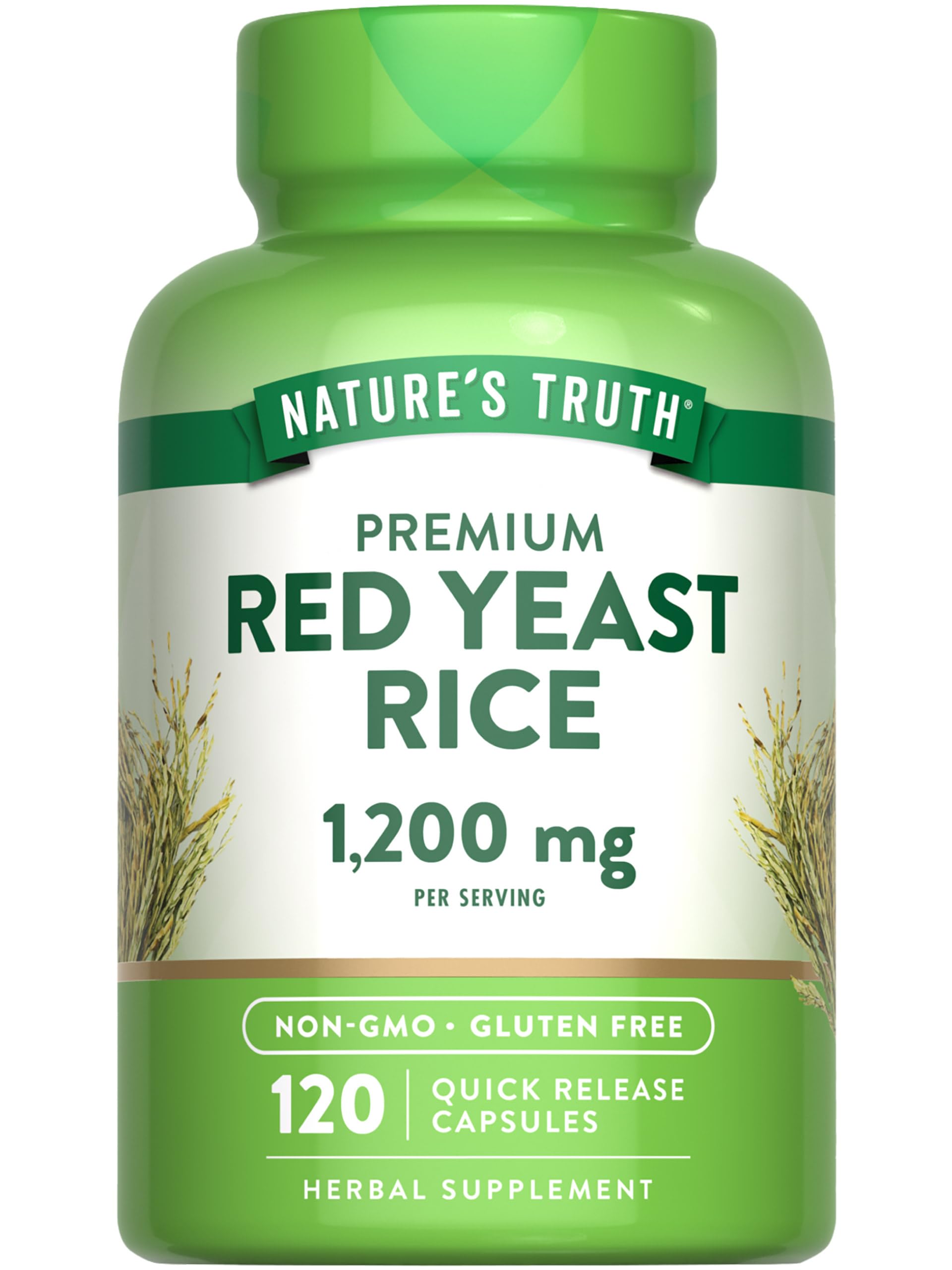 1200 mg red yeast rice capsules