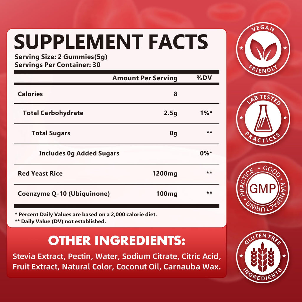 1200 mg Red Yeast Rice supplement