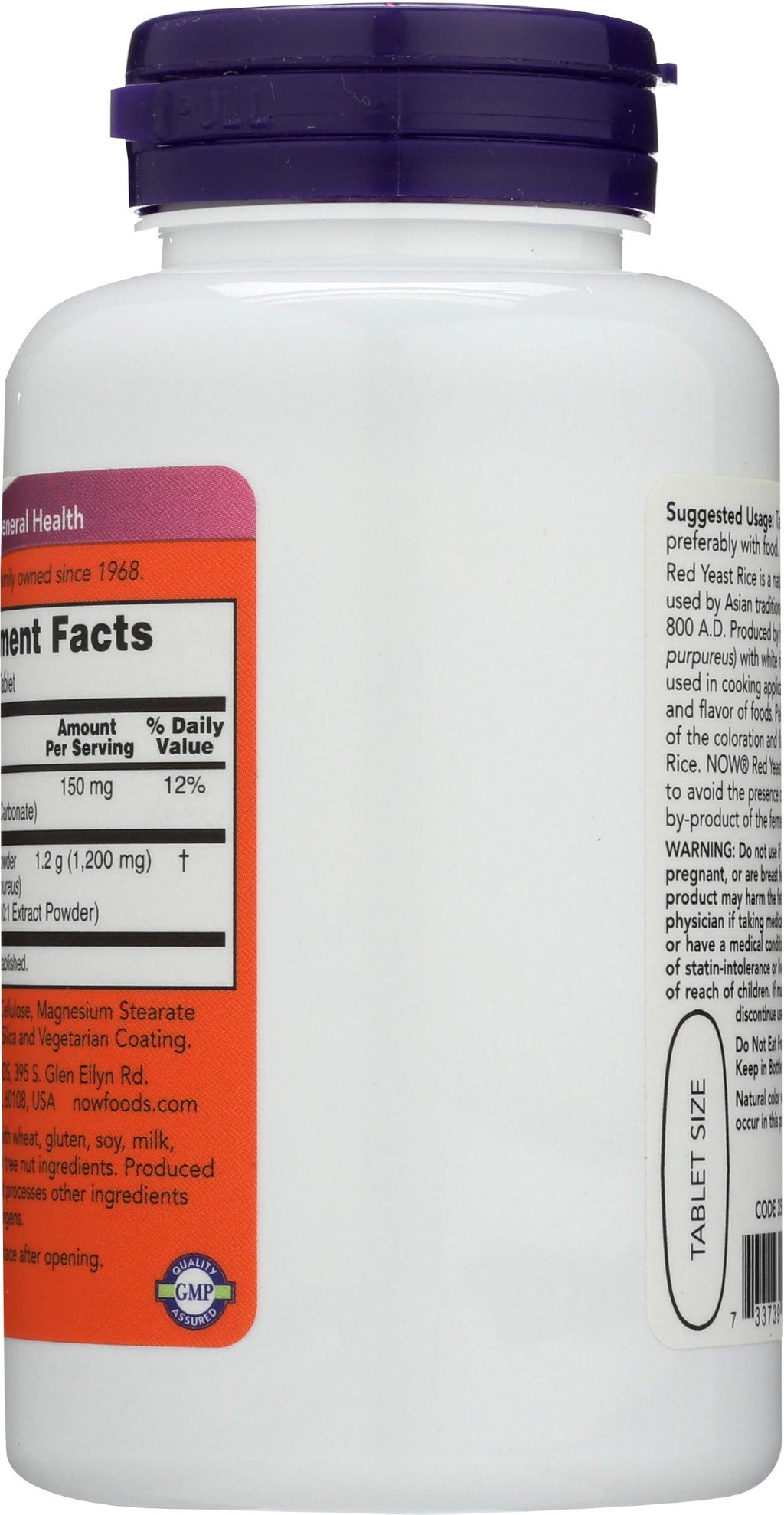 1200 mg red yeast rice tablets