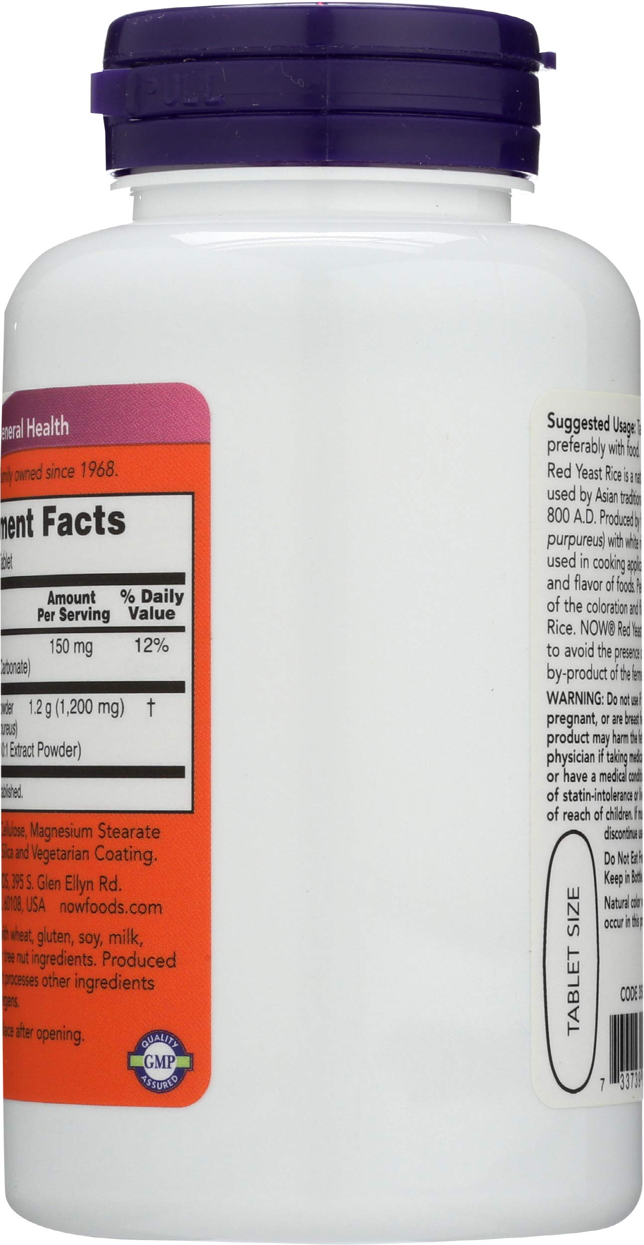 1200 mg red yeast rice tablets