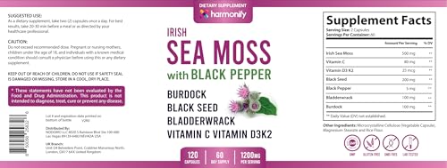1200 mg sea moss capsules