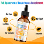 1200 mg tocotrienols for healthy skin