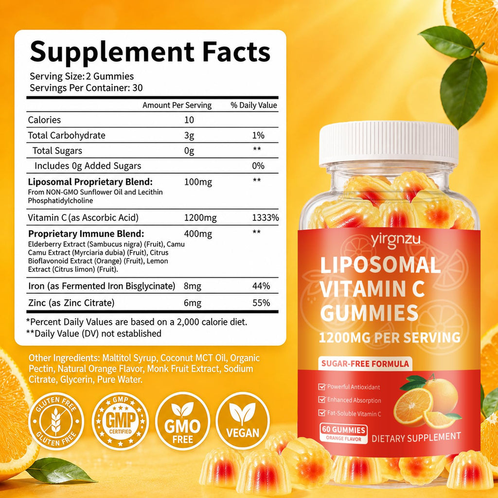 1200 mg Vitamin C for daily health