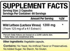 1200 mg wild lettuce health benefits