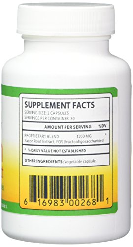1200 mg Yacon root supplement
