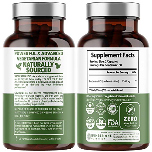 1200mg berberine for cellular support