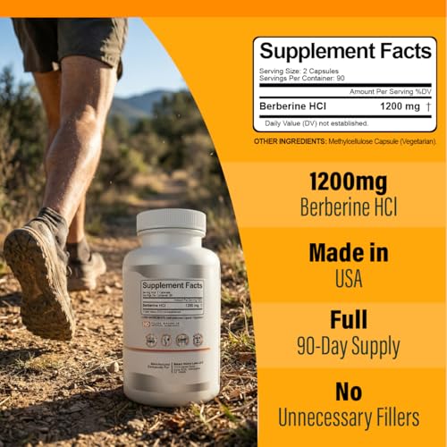 1200mg Berberine for healthy living
