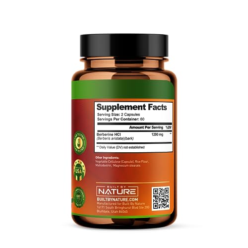 1200mg berberine for metabolic function