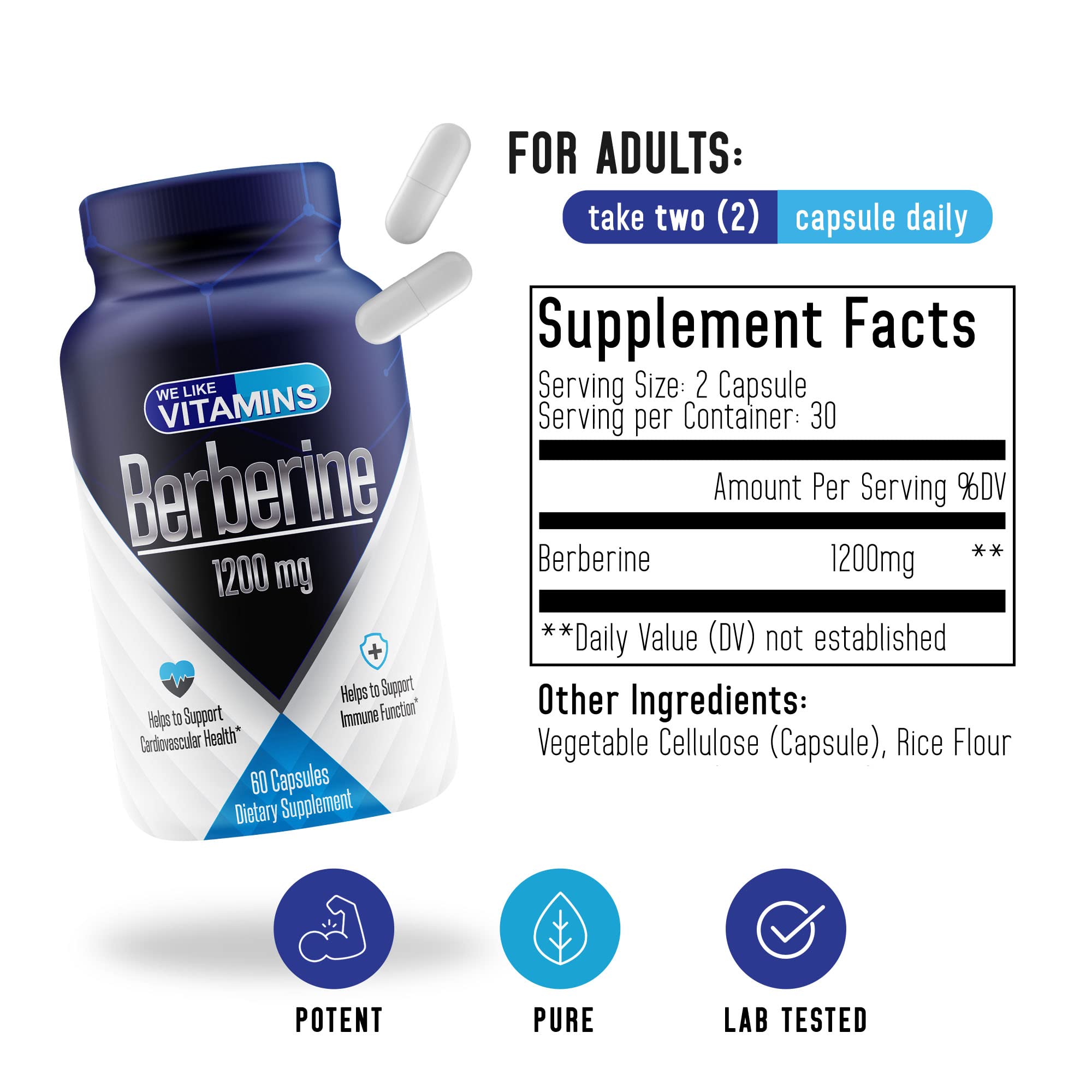 1200mg berberine for optimal health