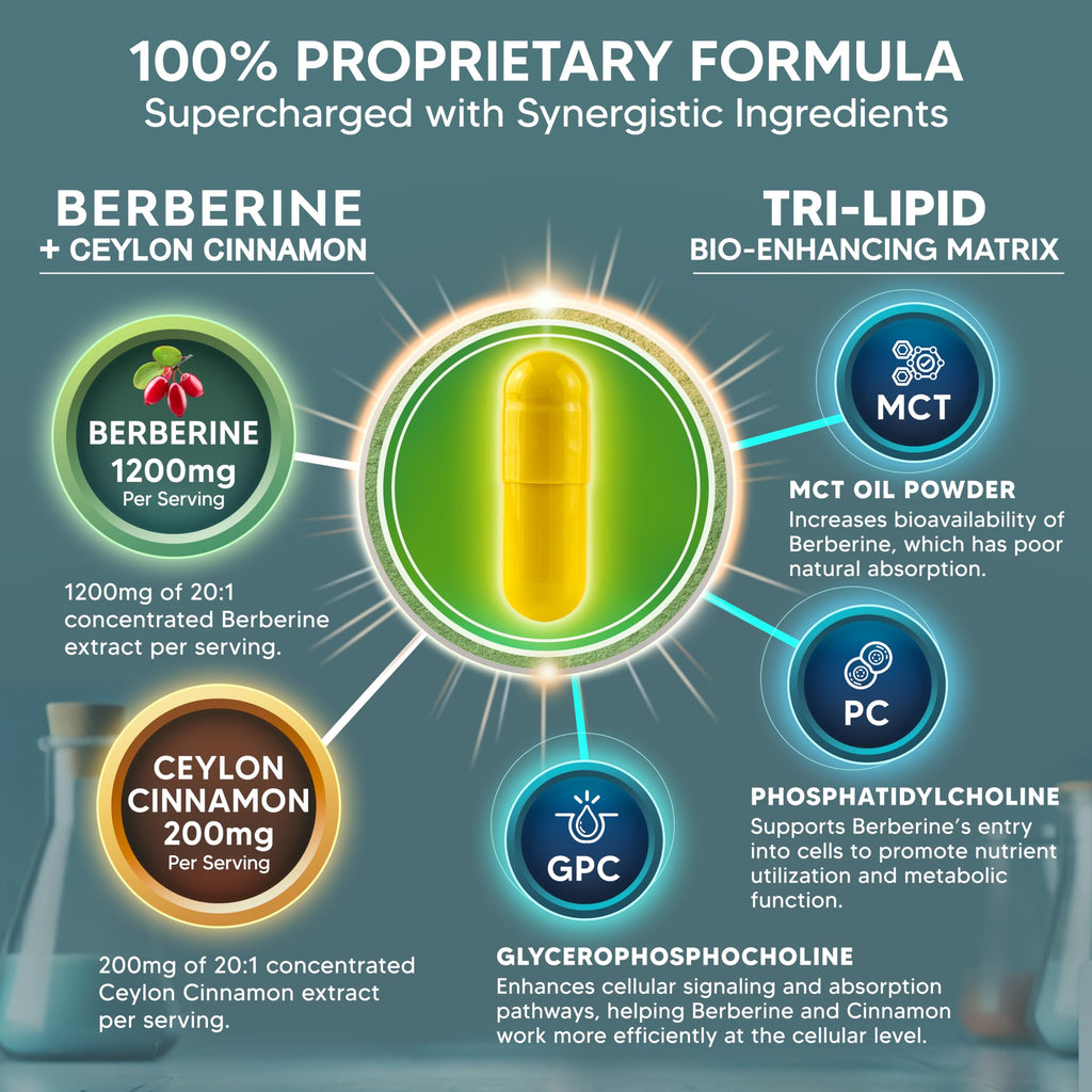 1200mg berberine with cinnamon extract