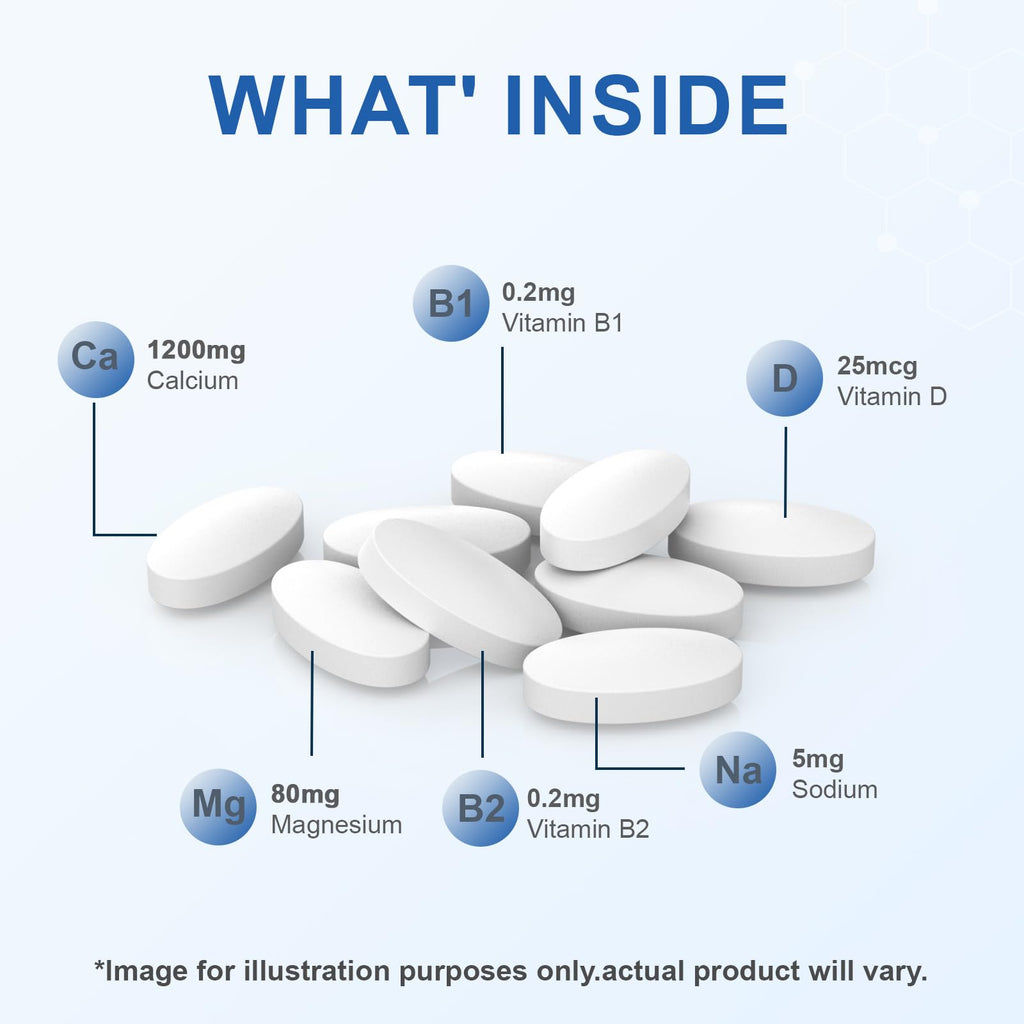 1200mg calcium for daily wellness