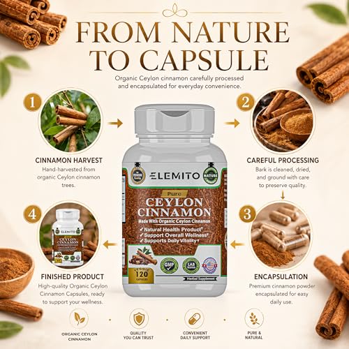 1200mg cinnamon capsules for daily support
