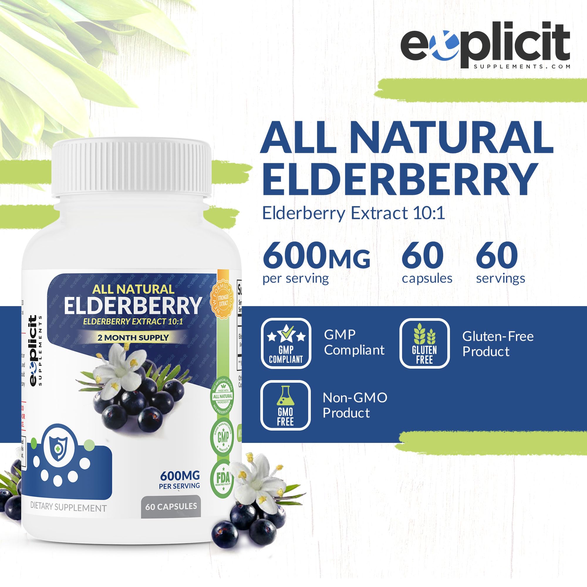 1200mg elderberry for wellness