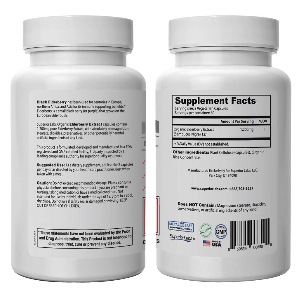 1200mg elderberry supplement benefits