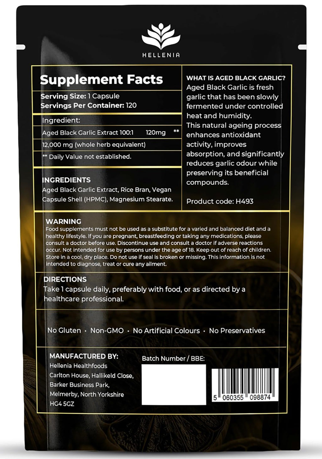 1200mg garlic extract for health