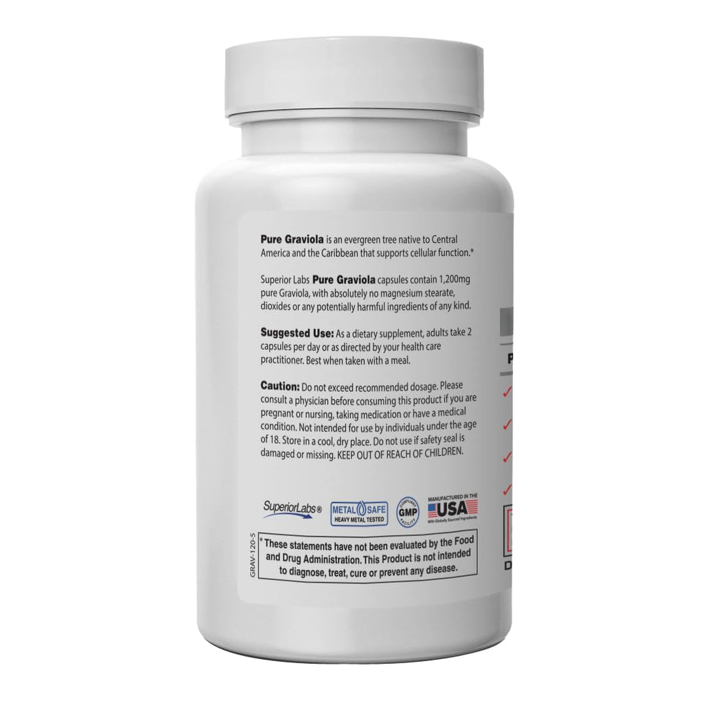 1200mg Graviola for respiratory health