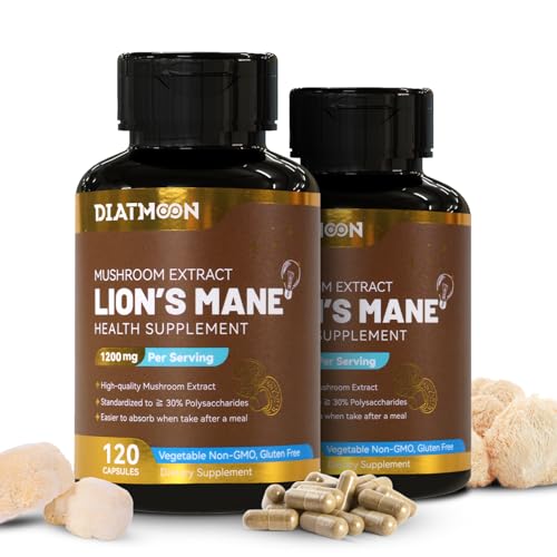 1200mg Lion's Mane mushroom supplement
