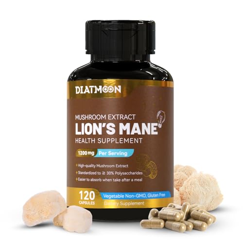 1200mg Lion's Mane mushroom supplement