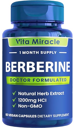 1200mg pure berberine HCL capsules