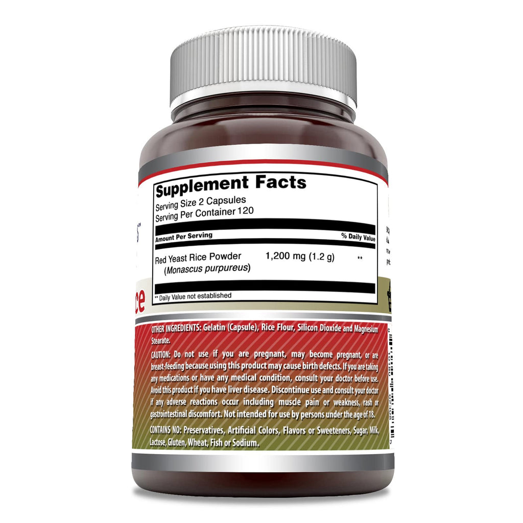 1200mg red yeast rice dosage