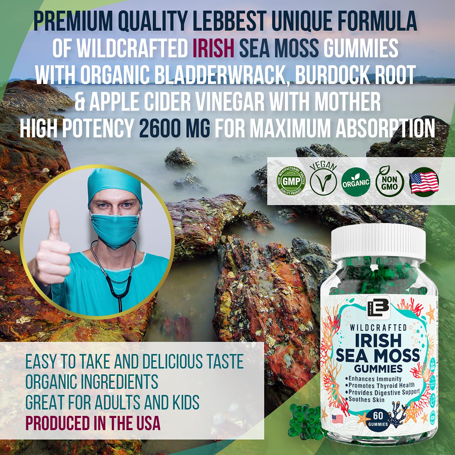 1200mg sea moss gummy benefits