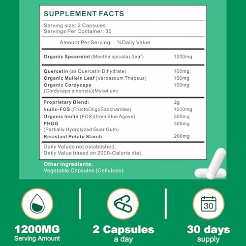 1200mg Spearmint Plus softgels benefits