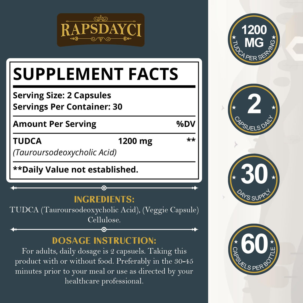 1200mg TUDCA for digestion