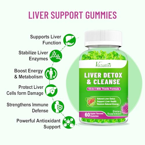 120ct milk thistle detox gummies