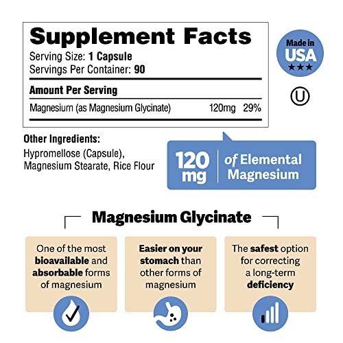 120mg magnesium glycinate for better sleep