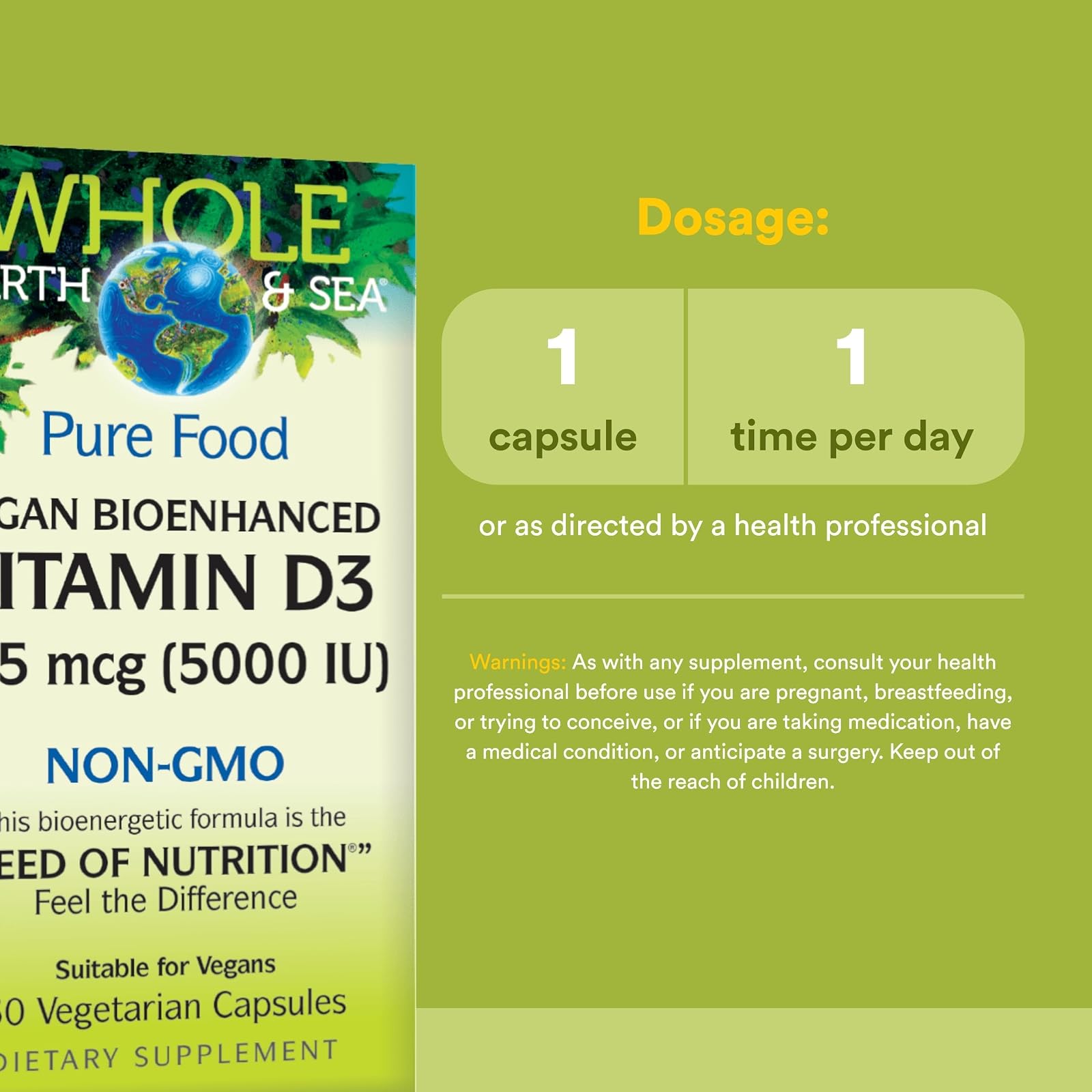 125 mcg vegetarian vitamin D3