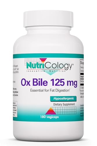 125 mg bile salts for fat digestion