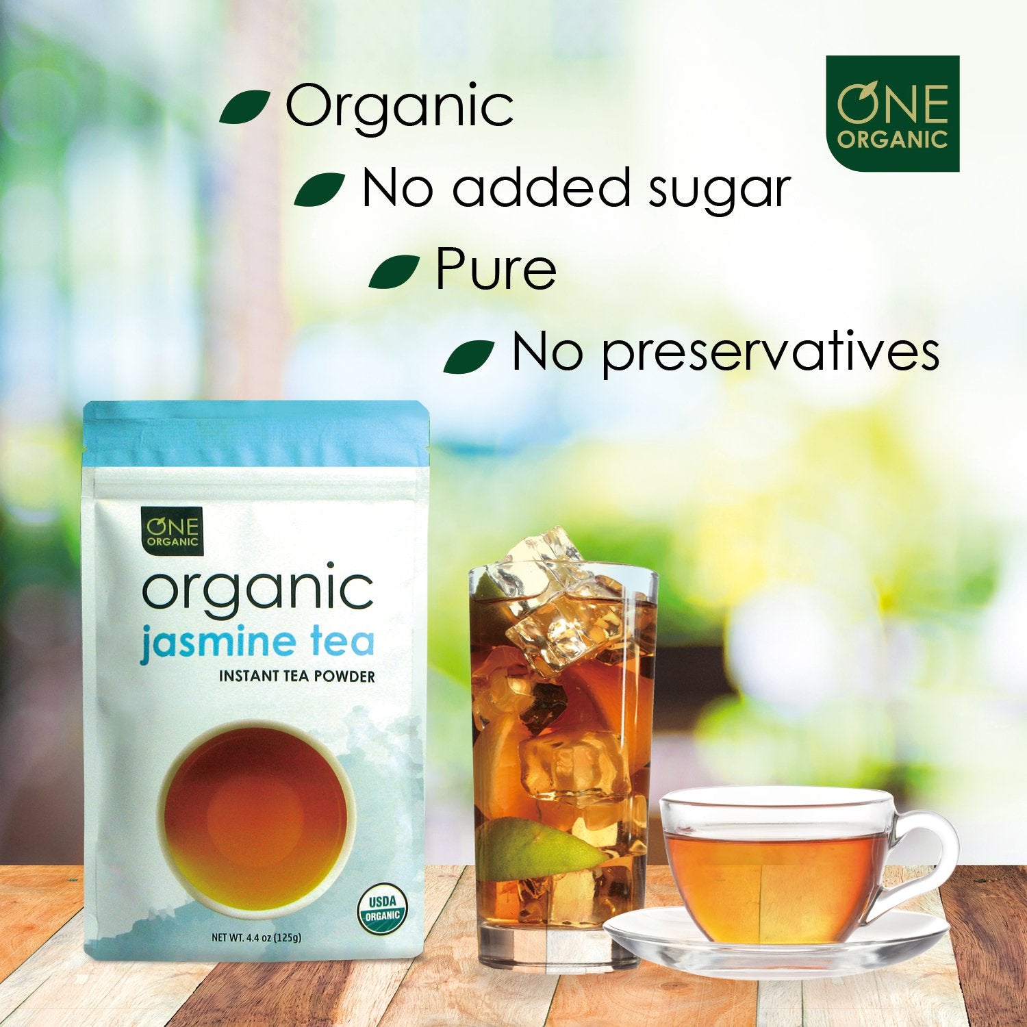 125 servings of jasmine tea