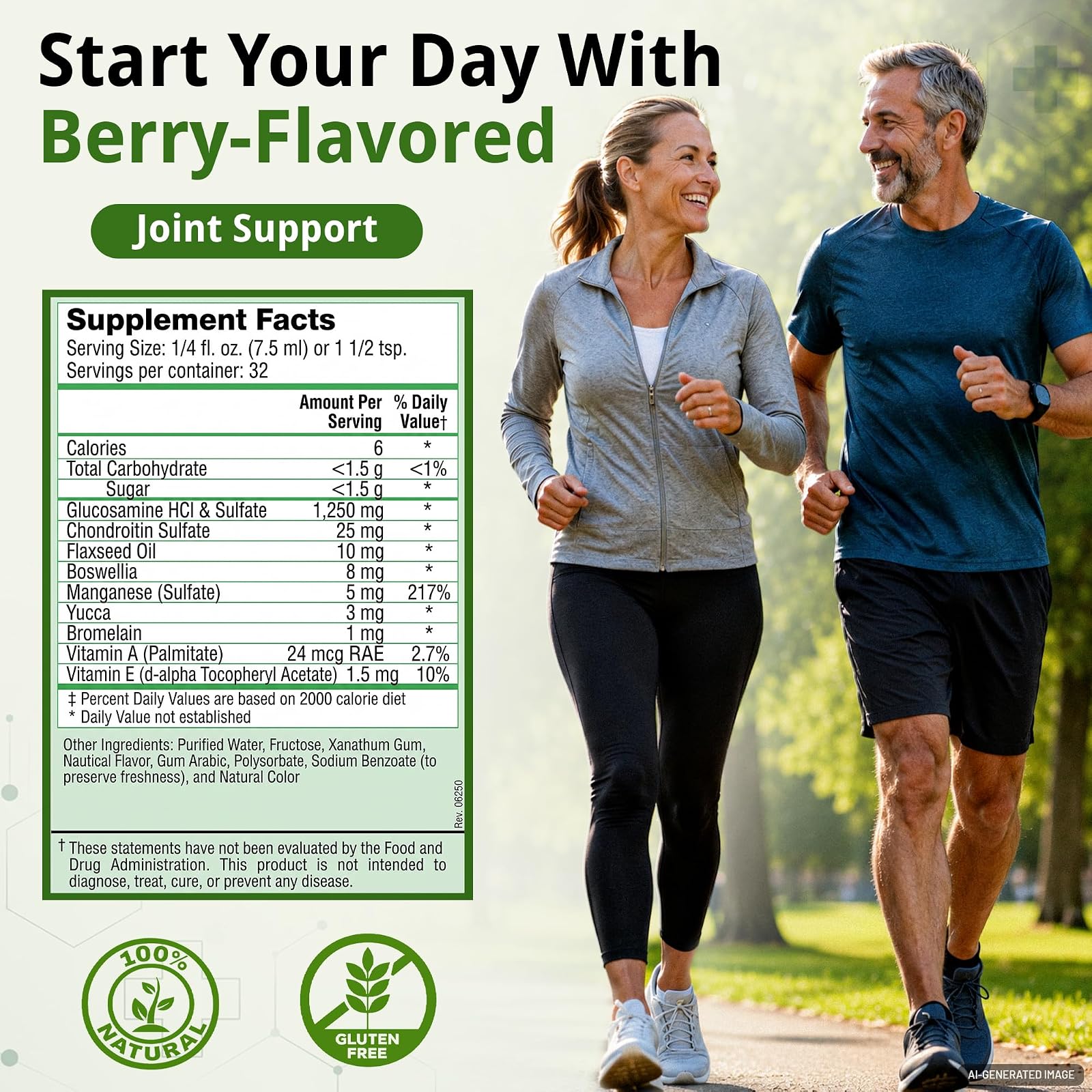 1250 mg glucosamine chondroitin dosage