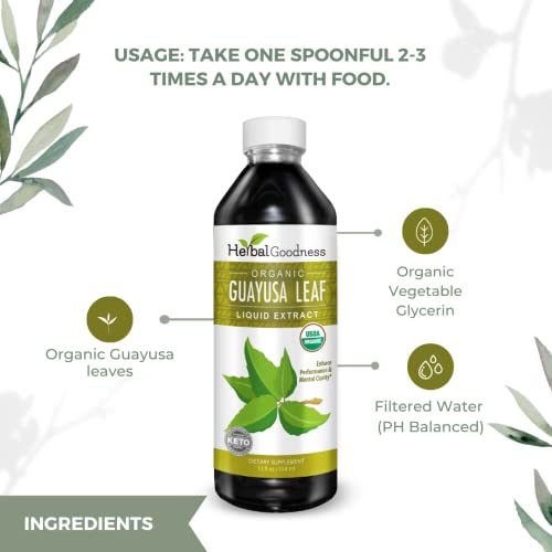 12oz guayusa herbal supplement bottle