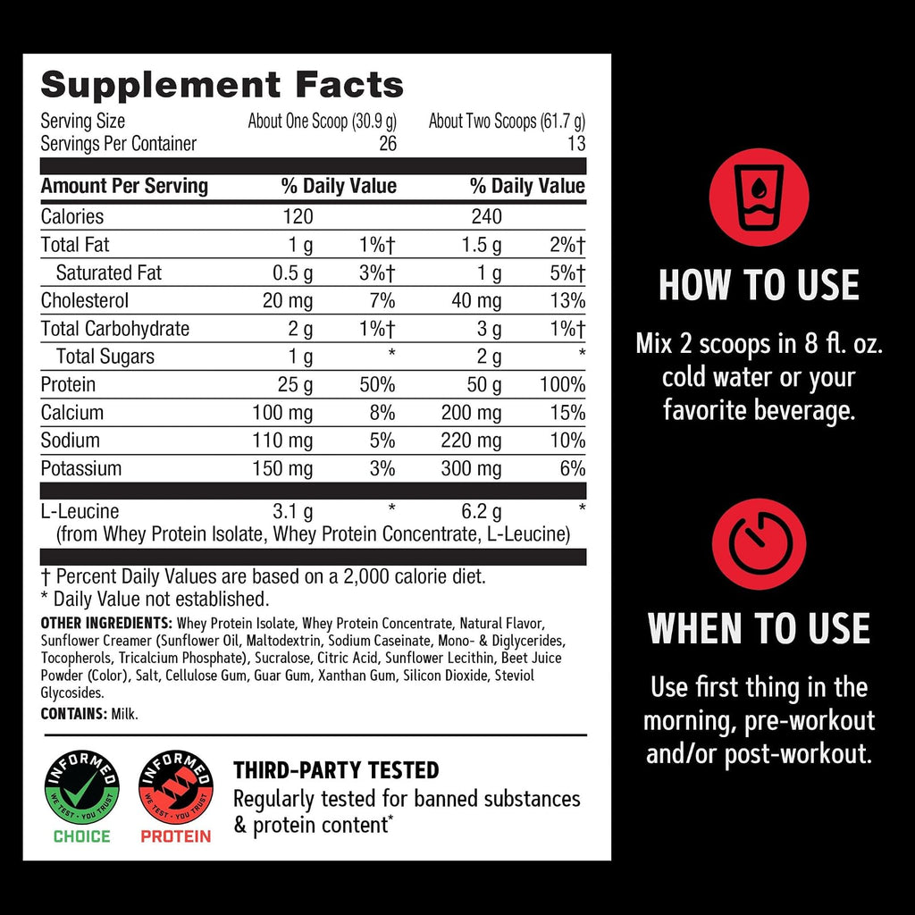 13 servings of quality protein