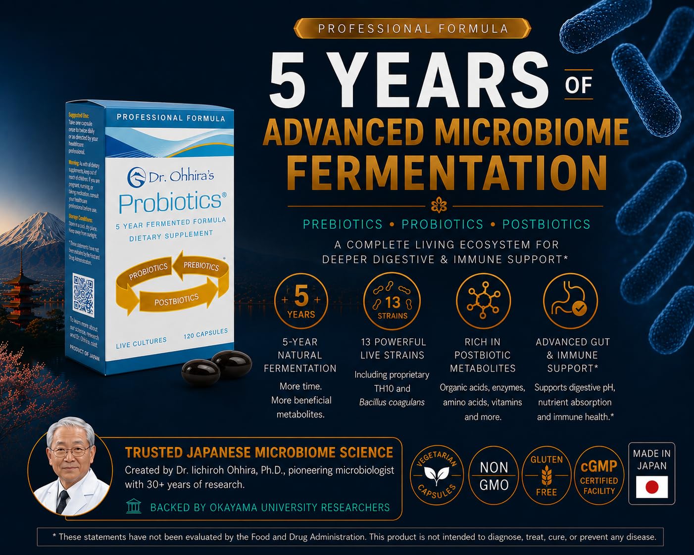 13-strain probiotic softgels